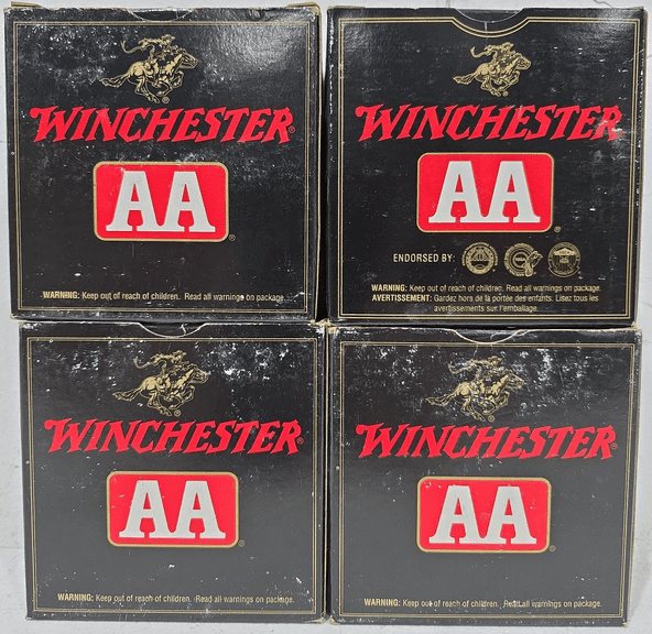 (100) Shells 12Ga. Winchester Target Load - Black And Gold Auctions