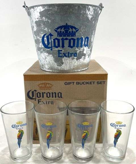 Corona Extra Gift Bucket Set - Black And Gold Auctions