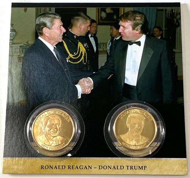 Ronald Reagan Donald Trump RNC Limited Edition Commemorative Coin Set ...
