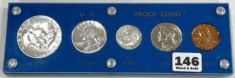 1955 U.S. Proof Set - Black And Gold Auctions