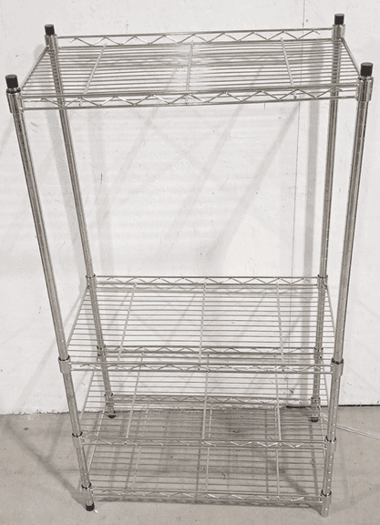 Stainless Steel Wire Shelving - Black And Gold Auctions