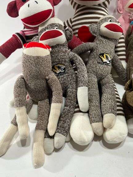 Large - Small Sock Monkeys / TY Beanie Baby / Missouri Tigers Sick ...