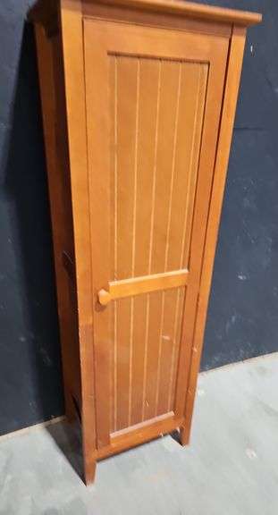 Small Narrow Cupboard - Black And Gold Auctions
