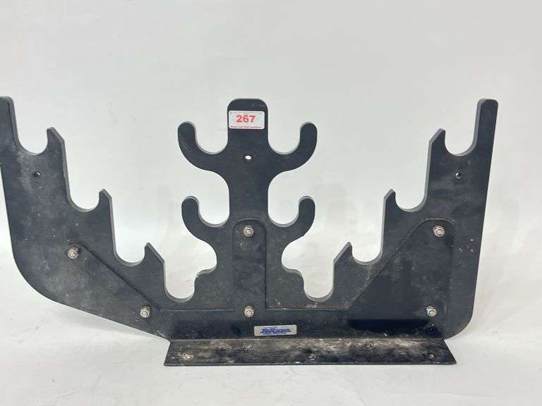 R&R Design Moose Antler 12-Rod Locker Organizer - Black And Gold Auctions