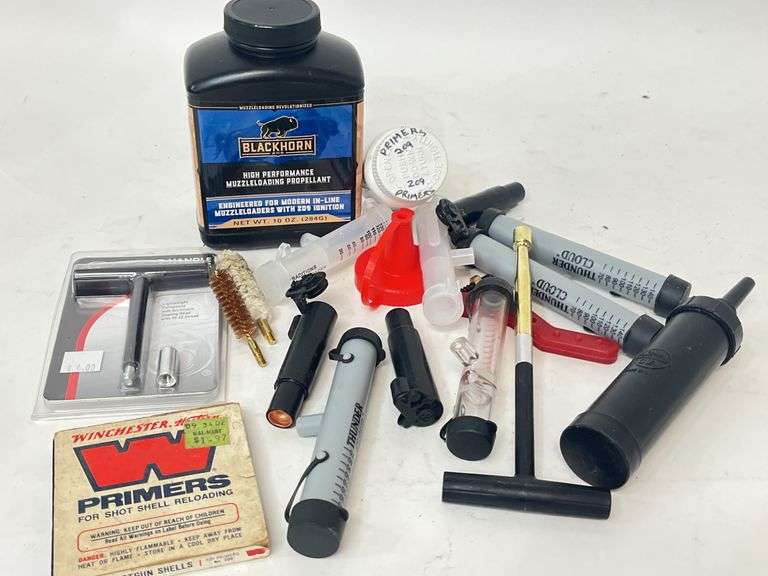 Powder Reloading Tools & Primers - Black And Gold Auctions