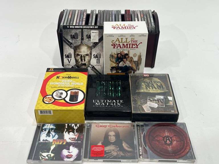 Music CD’s & DVD Movie Sets: KISS, The Matrix, Aerosmith, & More ...