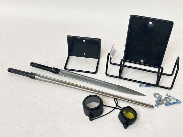 Wall Mount Hardware, Scope Cover, & More - Black And Gold Auctions