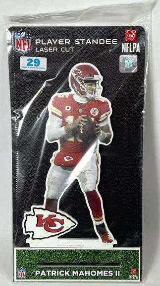 Patrick Mahomes II Laser Cut Player Standee - Black And Gold Auctions