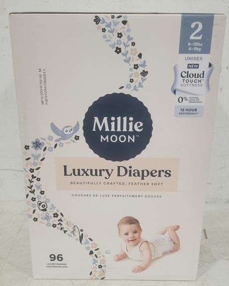 Millie Moon (96) Luxury Diapers - Black And Gold Auctions