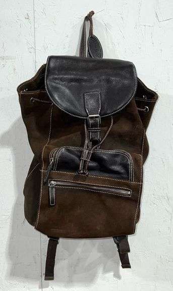 PELLE Studio Genuine Leather Women’s Backpack w/ Buckle - Black And ...