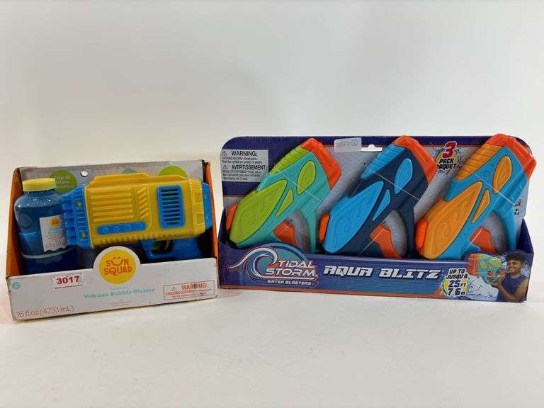 NEW Sun Squad Volcano Bubble Blaster @ Tidal Storm Aqua Blitz Blaster ...