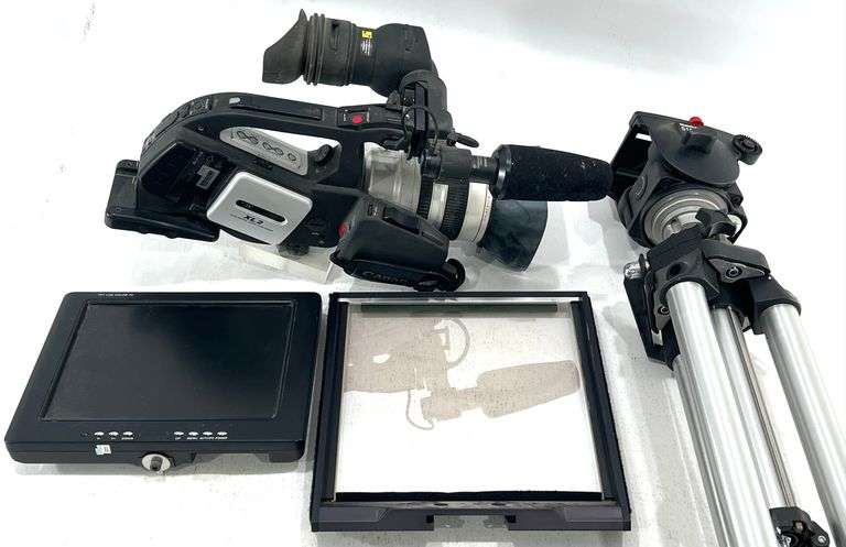 CANON XL2 MiniDV Camcorder w/ 20x Zoom Lens & Manfrotto 516 Tripod ...