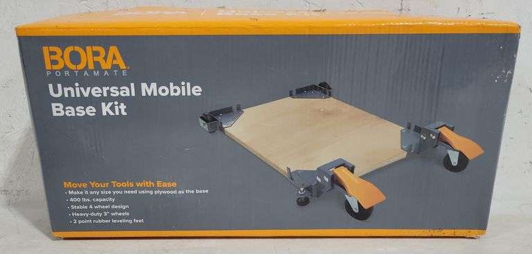 Bora Universal Mobile Base Kit - Black And Gold Auctions
