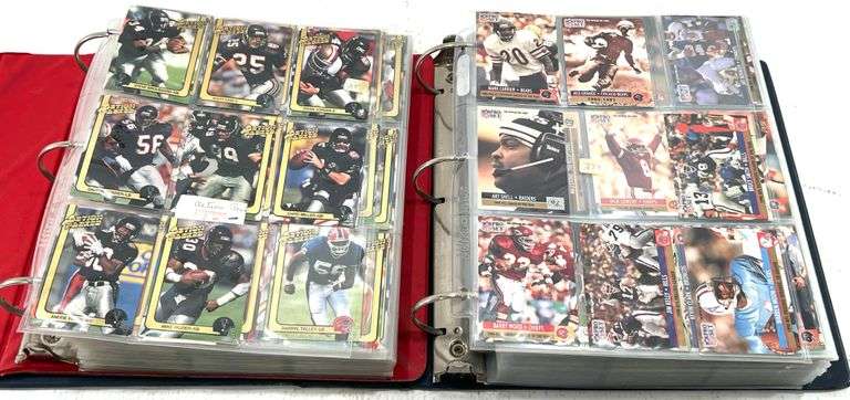 (2) Binders Full of Vintage Football Sport Cards - Black And Gold Auctions