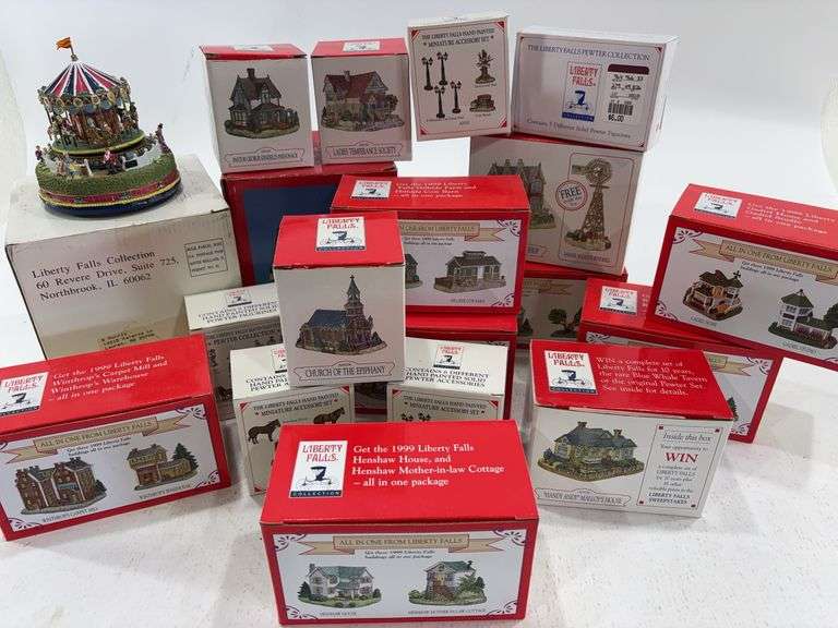 20+ Liberty Falls Collection Miniature Houses & Accessories - Black And ...