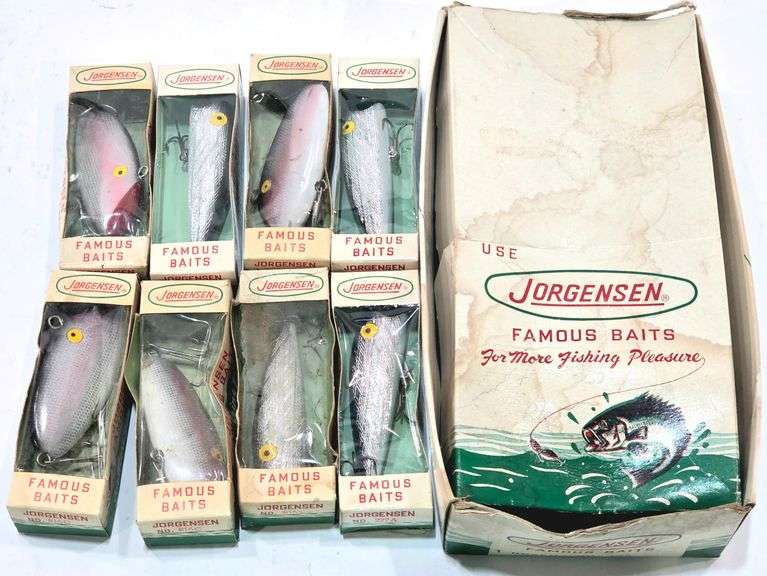 Set of (8) New in Box VTG Jorgensen Famous Baits Fishing Lures w Hooks ...
