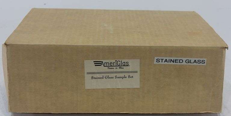 Ameriglass Stained Glass Samples - Black And Gold Auctions