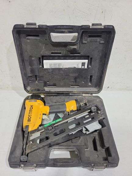 Pneumatic Oil-Free Angled Bostitch Nailer N62FN - Black And Gold Auctions
