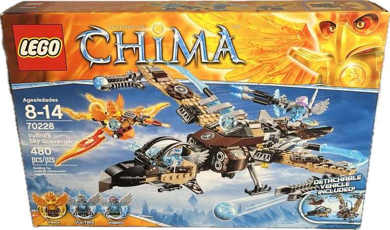 New LEGO CHIMA ‘Vultrix’s Sky Scavenger’ (70228) - Black And Gold Auctions