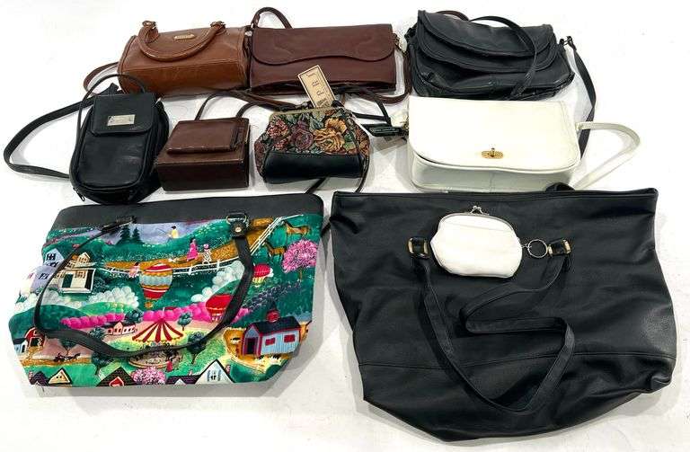 Assortment of New & Used Purses & Hand Bags - Black And Gold Auctions