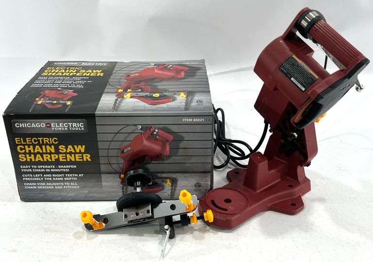 CHICAGO Electric Chain Saw Sharpener (68221) - Black And Gold Auctions