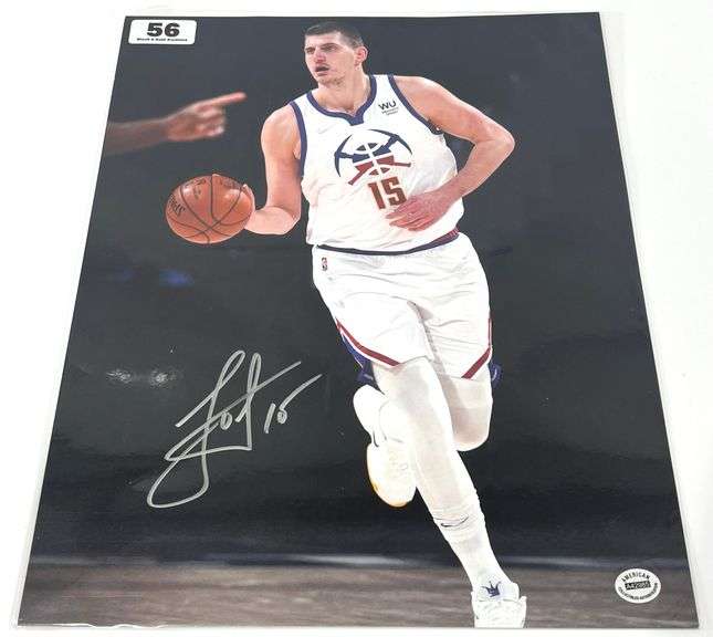 Nikola Jokic Autographed Photo - Black And Gold Auctions