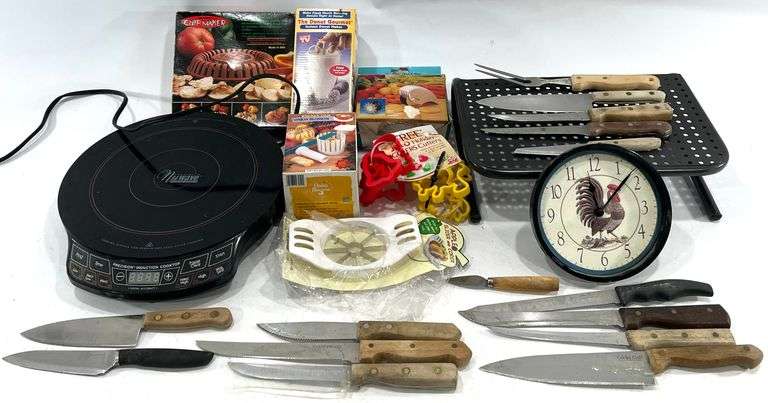 Kitchen Essentials - Nuwave Cooktop / Vintage Knives / Cookie Cutters ...