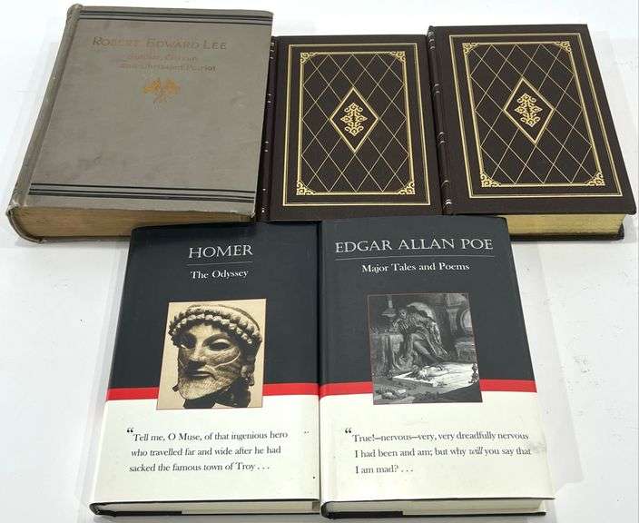 (5) Vintage Books - Harvard Classics / Edgar Allan Poe / Robert Edward ...