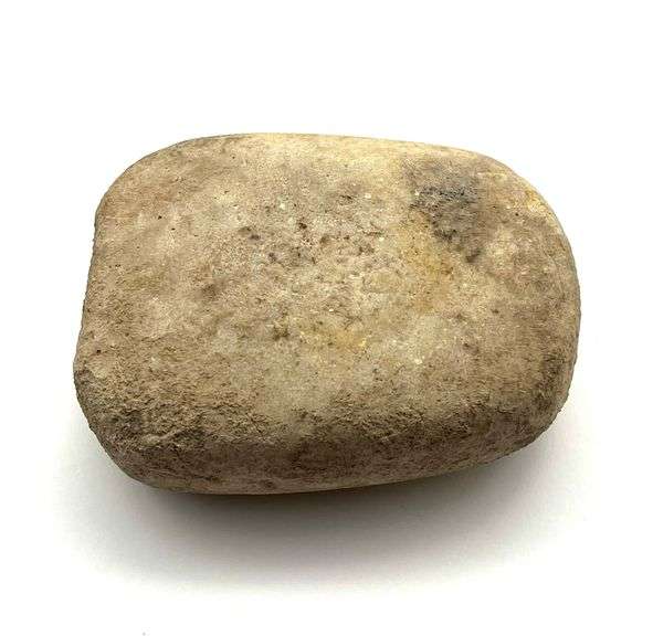 Native American Grinding Stone, 4 3/8" Long x 3 3/8" Wide - Black And ...