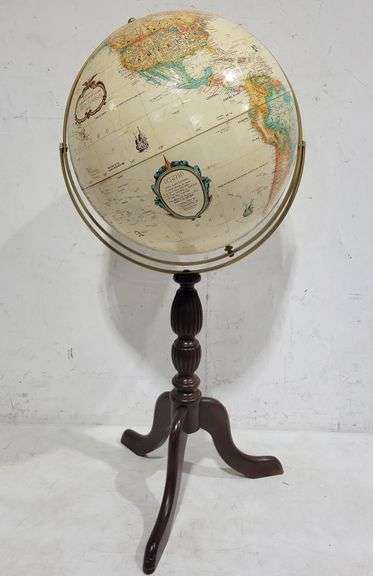 Replogle 16" Diameter Globe - Black And Gold Auctions