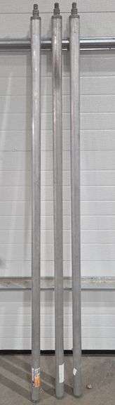 (3)Marshalltown 6-ft Threaded Aluminum Handle - Black And Gold Auctions