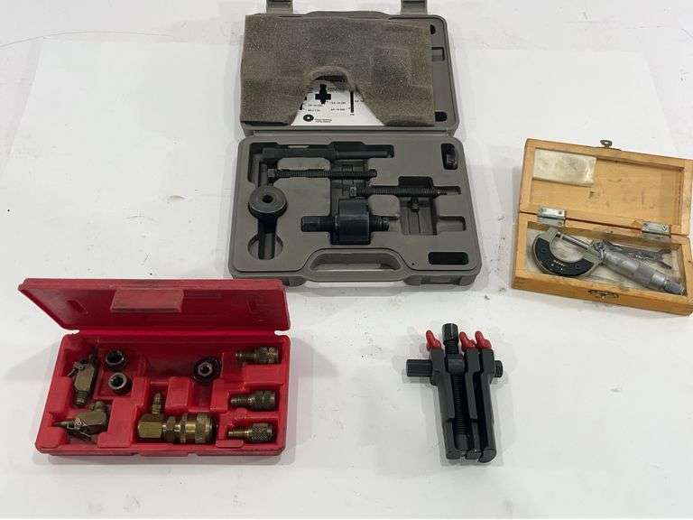 Outside Micrometer Power Steering Pump Pulley Set, Fittings, & Wiper 2 ...