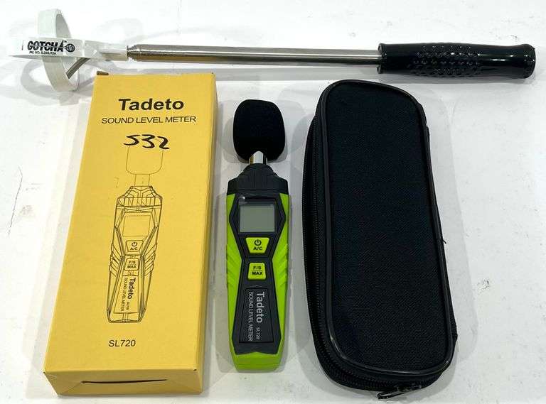 New Tadeto Digital Sound Level Decibel Meter & I GOTCHA Ball Retriever ...