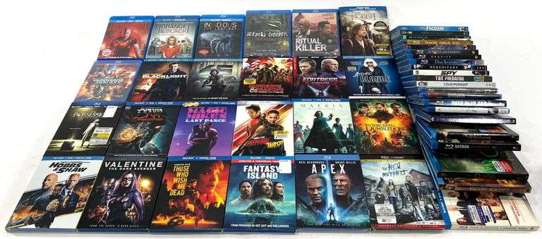 Large Blu-Ray & DVD Movie Collection - MATRIX / The Hobbit / Predator ...