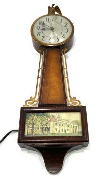 Vintage Sessions Electric Banjo Eagle Wall Clock - 22” - Black And Gold ...