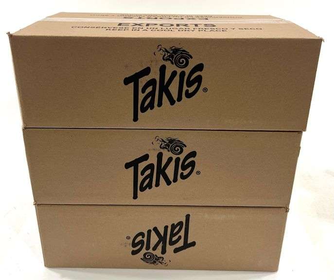 (3) 40 Count Bags Of 1oz Fuego Takis - Black And Gold Auctions