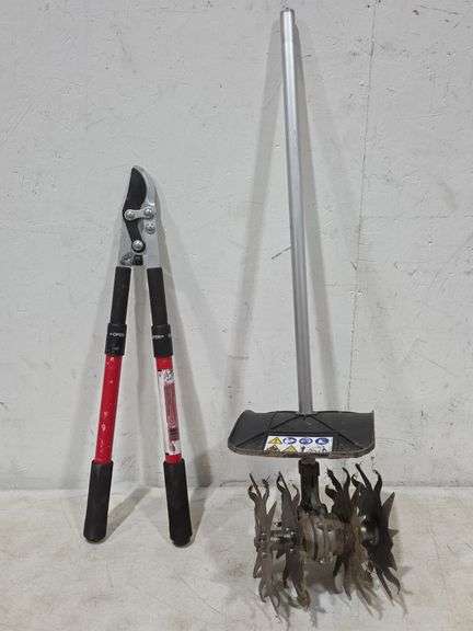 Garden Loppers & BF-KM Mini-Cultivator Attachment - Black And Gold Auctions