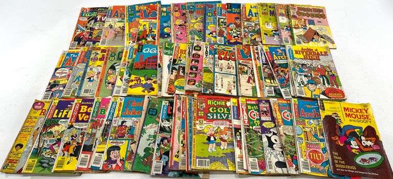 Vintage Collection of Richie Rich & Archie Comic Books - Black And Gold ...