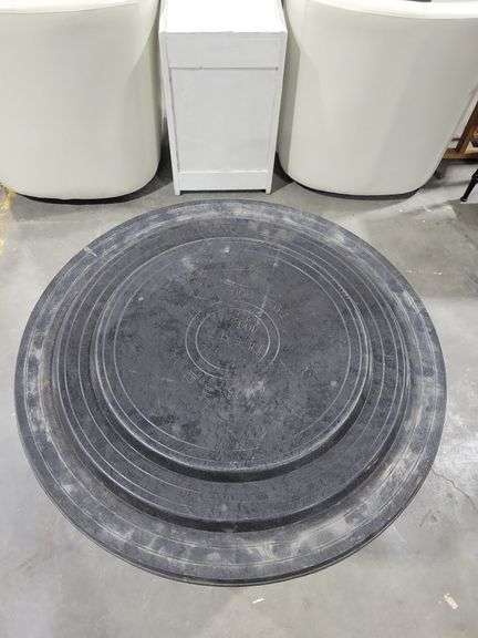 53 Gallon Heavy Duty Tuff Stuff Drum - Black And Gold Auctions