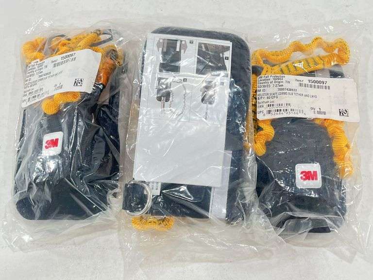 (3) New 3M Fall Protection Wrench Holster, Tether, & Lanyard Combo ...