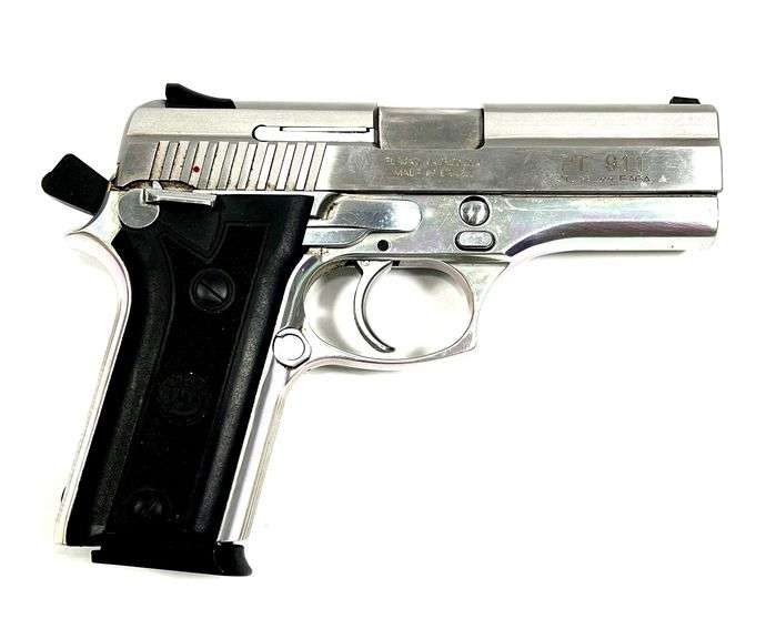 Taurus PT 911 Semi Auto 9mm Pistol - Black And Gold Auctions