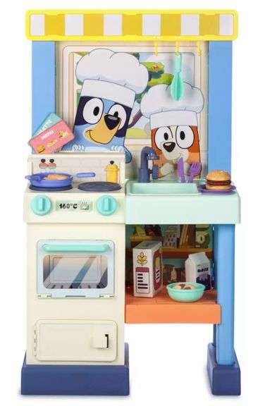 Bluey: Cook With Chef Bluey Kitchen Play Set - Black And Gold Auctions