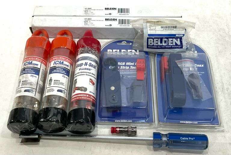 New Tools - Compression Connectors / Cable Strip Tools / BELDEN ...