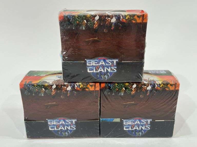 (3) New Beast Clans Booster Box - Black And Gold Auctions