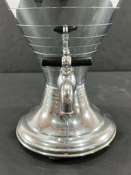 Lehman Brothers Kromaster Electric Coffee Percolator w/ Handles - Black ...