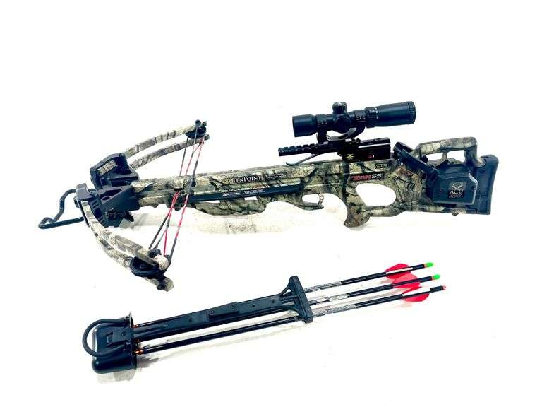 TenPoint Crossbow, Arrows, & BlackOut Case - Black And Gold Auctions
