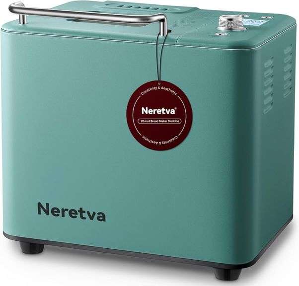 Neretva 20-IN-1 Bread Maker, Dual Heater 2LB Bread Machine - Black And ...