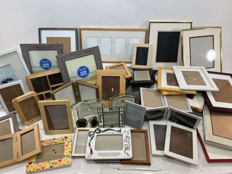 Huge Lot of Picture Frames - Black And Gold Auctions