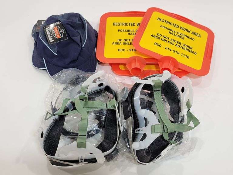 (4) New Reistricted Area Signs, (4) New Helmet Guards, & (4) New Navy ...