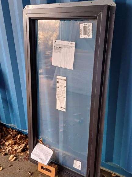 Composite Frame Dual Pane Window - Black And Gold Auctions